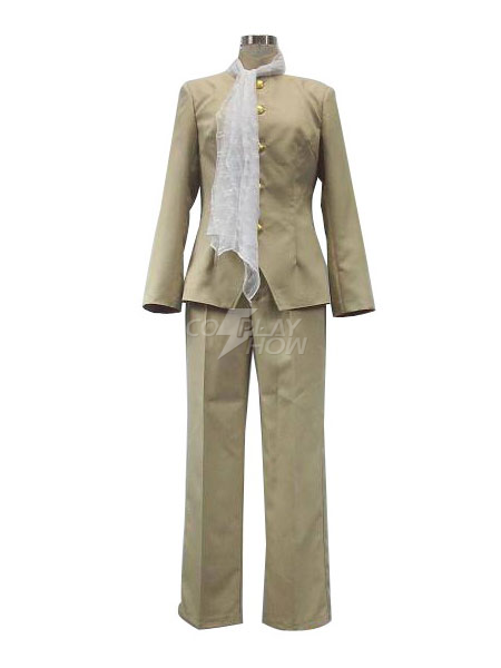 Axis Powers Hetalia Prussia Halloween Cosplay Coatume Military Uniform ...