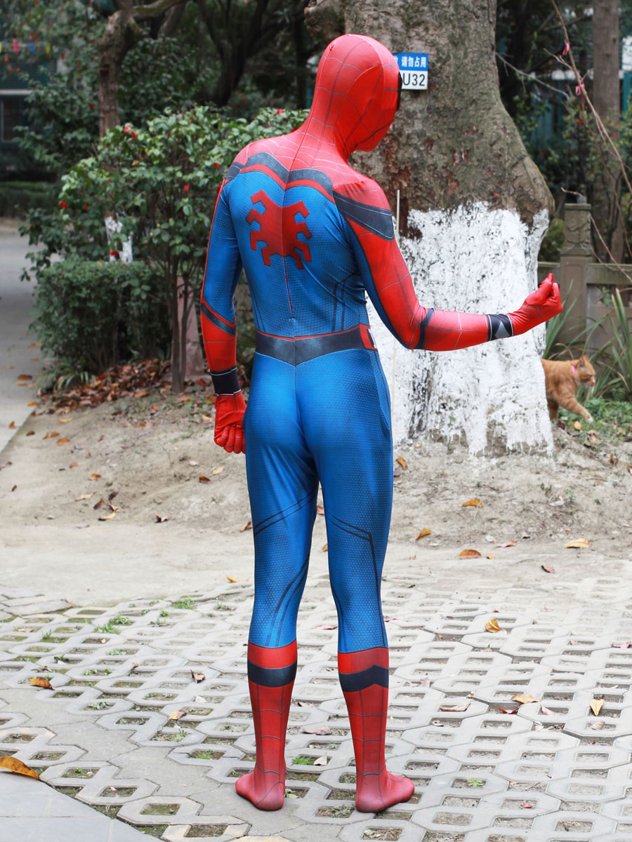 Spiderman Homecoming Cosplay Jumpsuit Lycra Spandex Marvel Comics