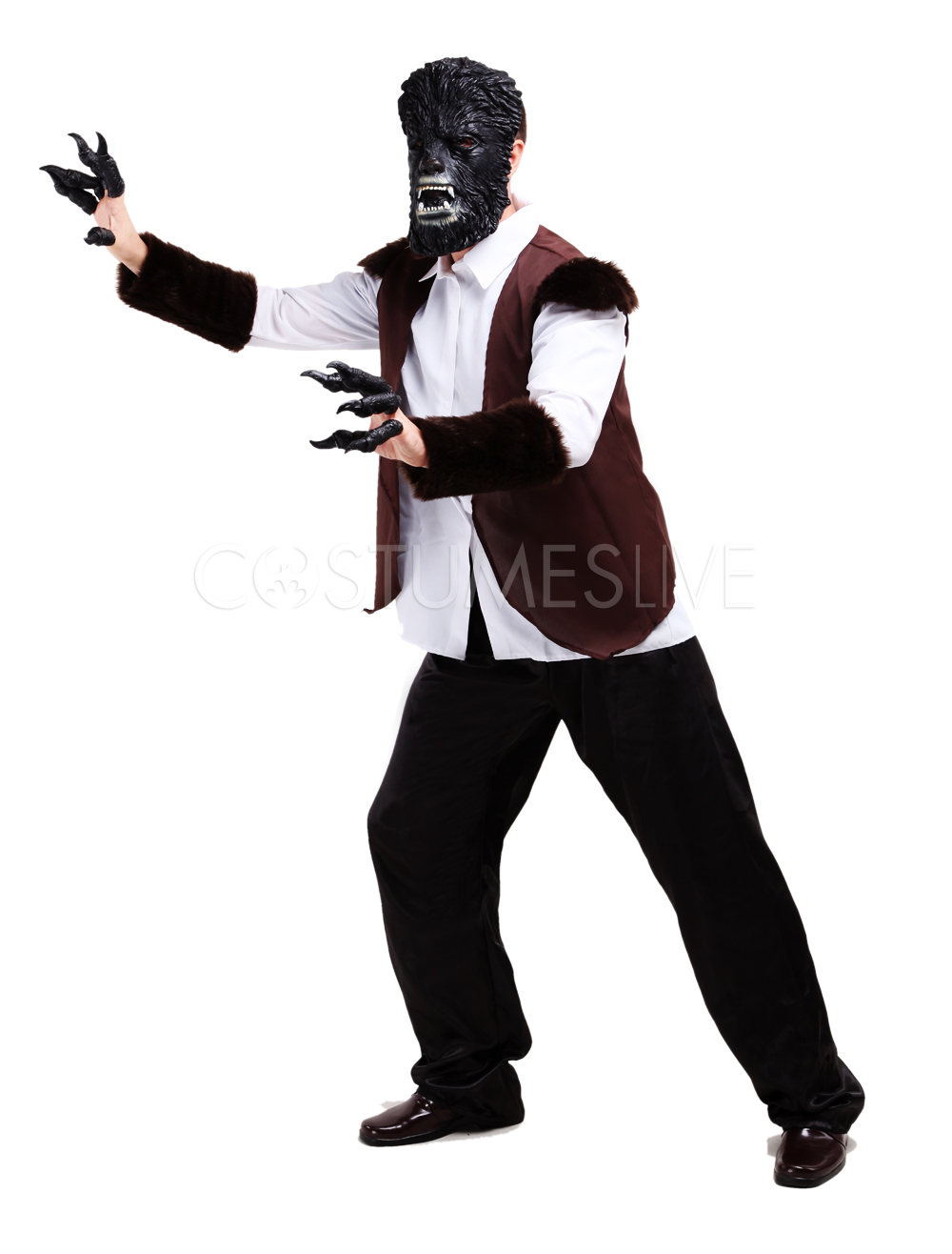 Halloween Wolfman Chic Costume - Costumeslive.com