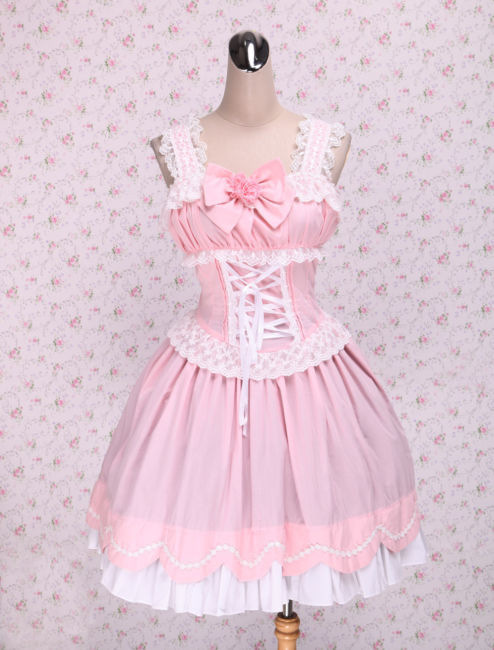 Sweet Ruffles Sleeveless Cotton Lolita Dress - Milanoo.com