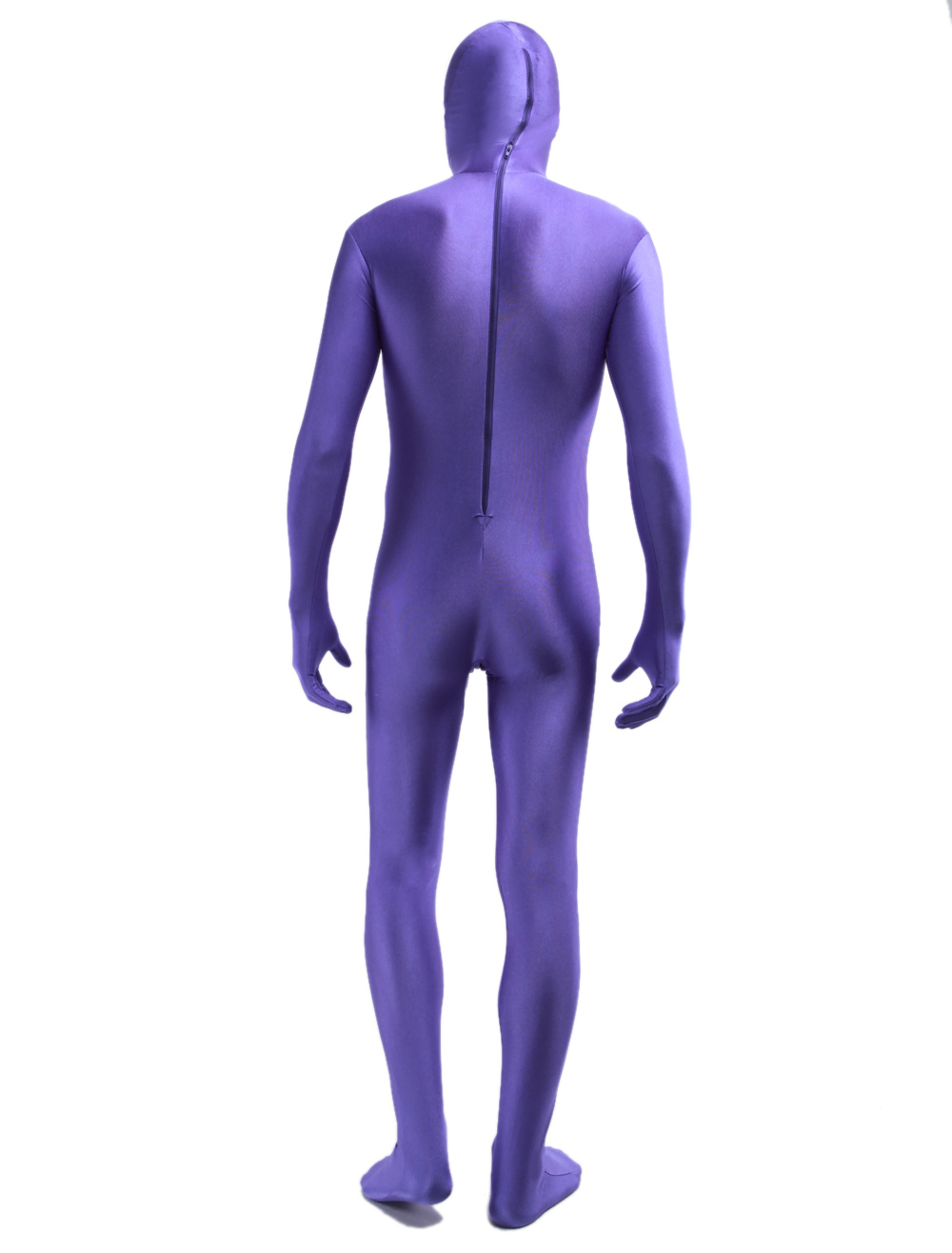 Halloween Morph Suit Purple Lycra Spandex Zentai Suit - Milanoo.com