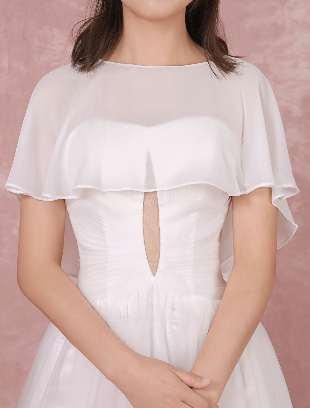 Chal de novias de chifón - Milanoo.com