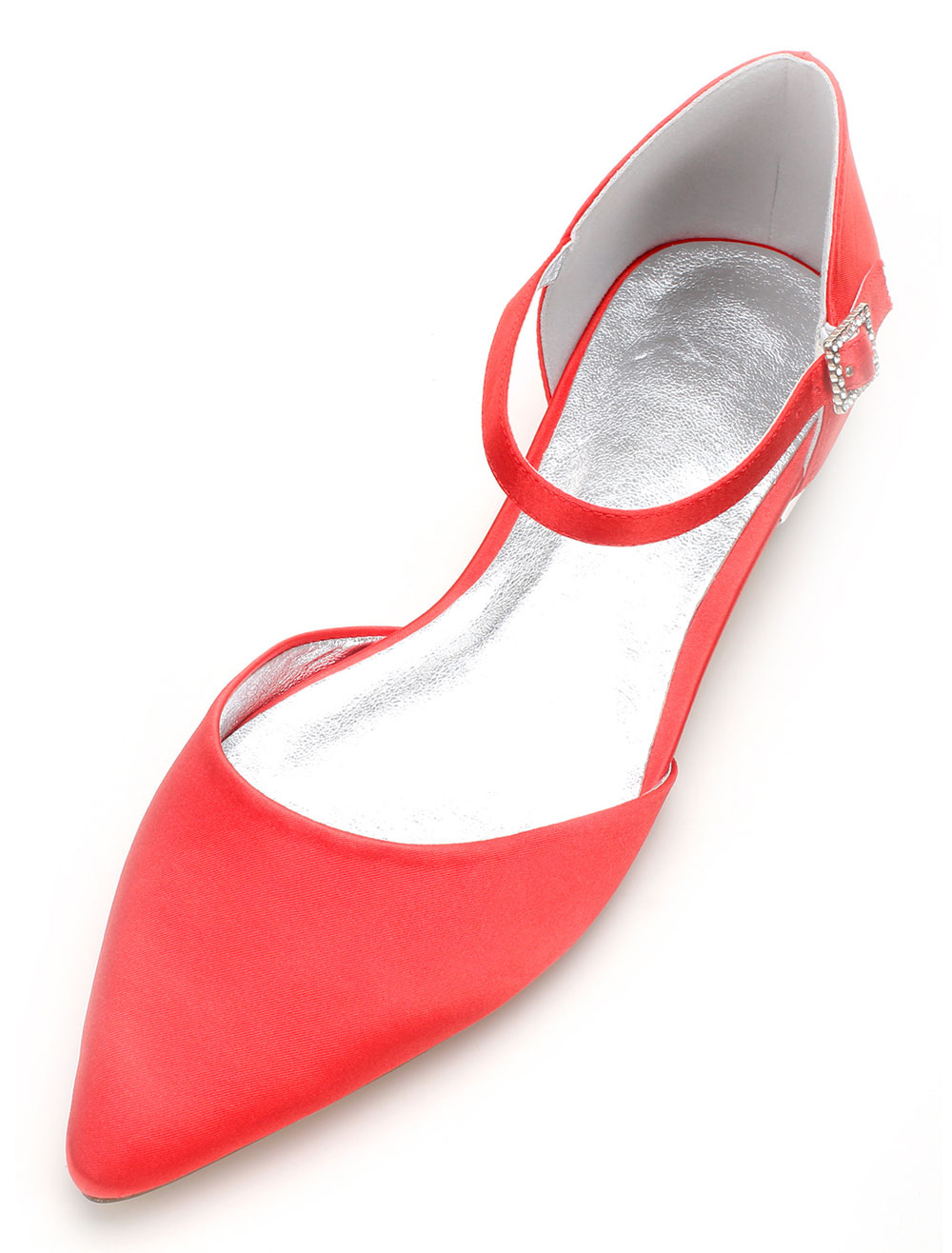 chaussure mariée en soie et satin chaussures de mariée à talon plate ...