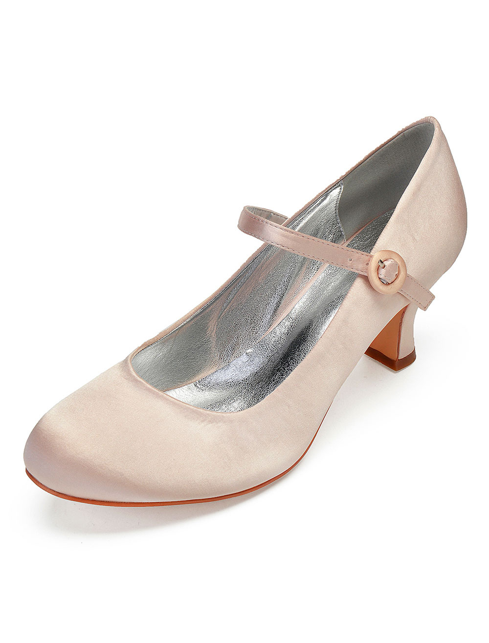 Vintage Wedding Shoes Purple Round Toe Mary Jane Shoes Satin Mother Of ...