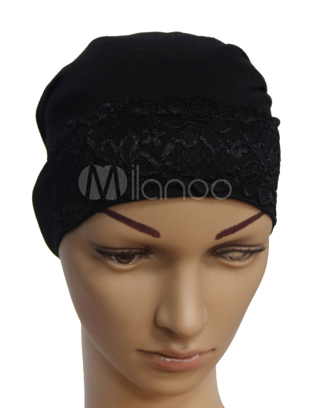 Tube Inner Cap Lace Patch Modal Muslim Hijab Underscarves - Milanoo.com