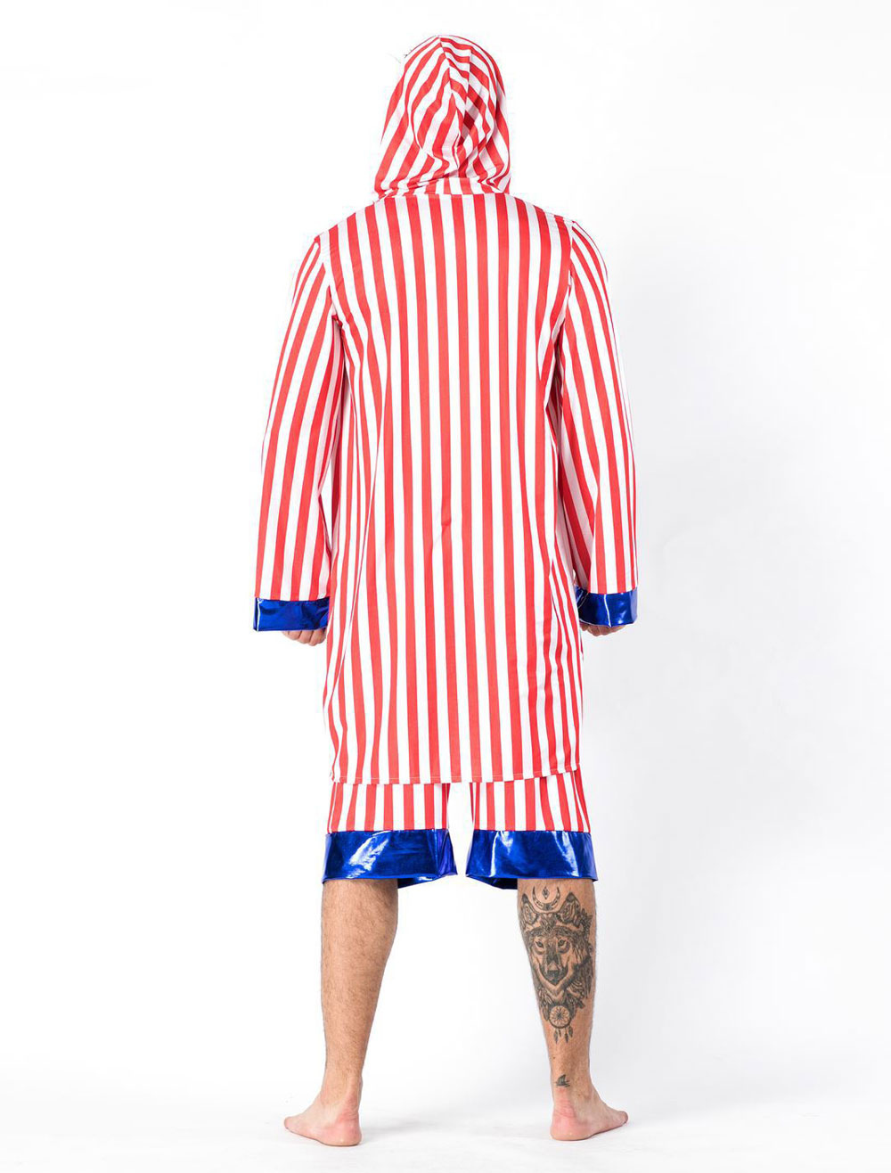 Men Boxer Costume Halloween Striped Outfit - Costumeslive.com