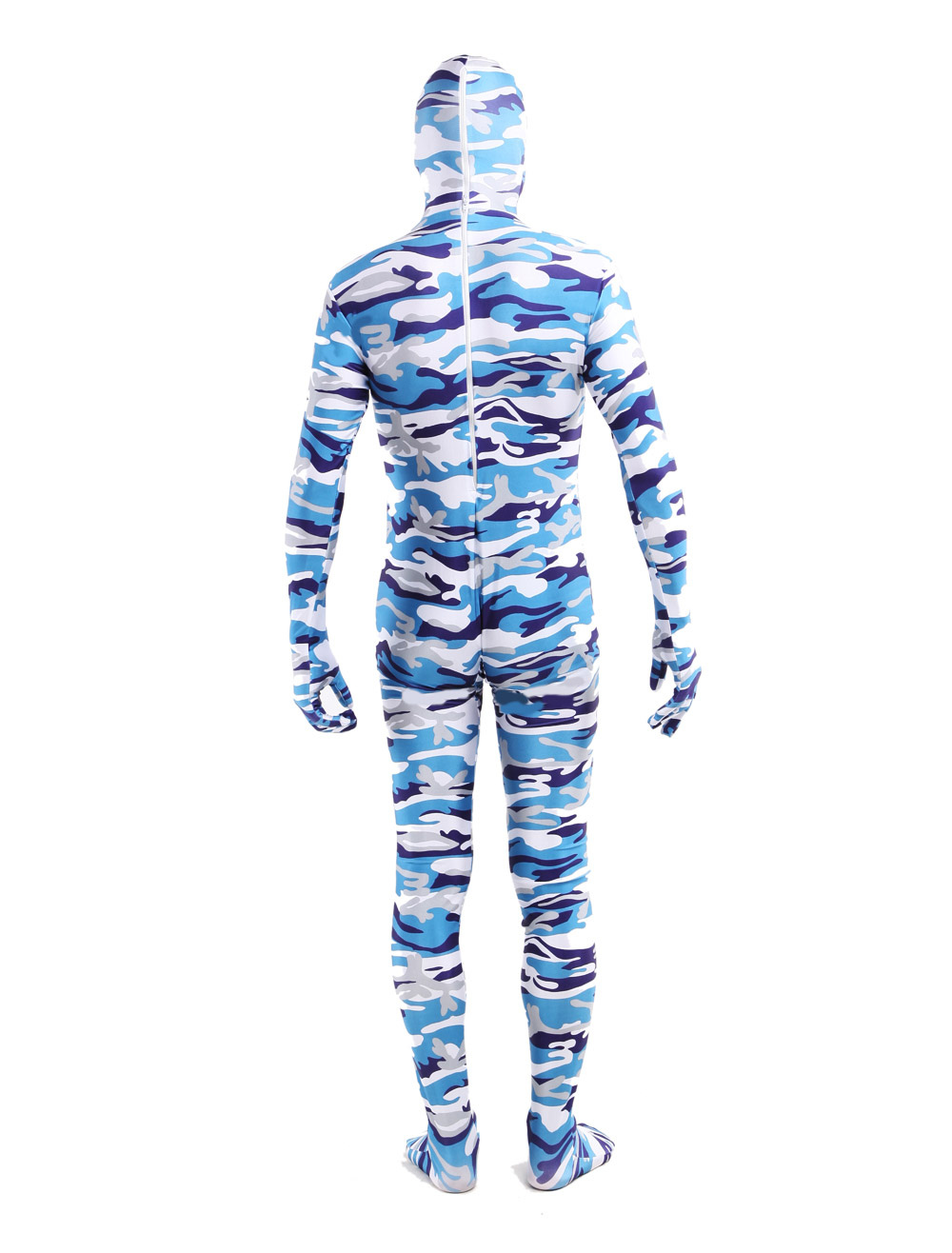 Morph Suit Blue Camouflage Lycra Spandex Zentai Suit Unisex Full Body ...