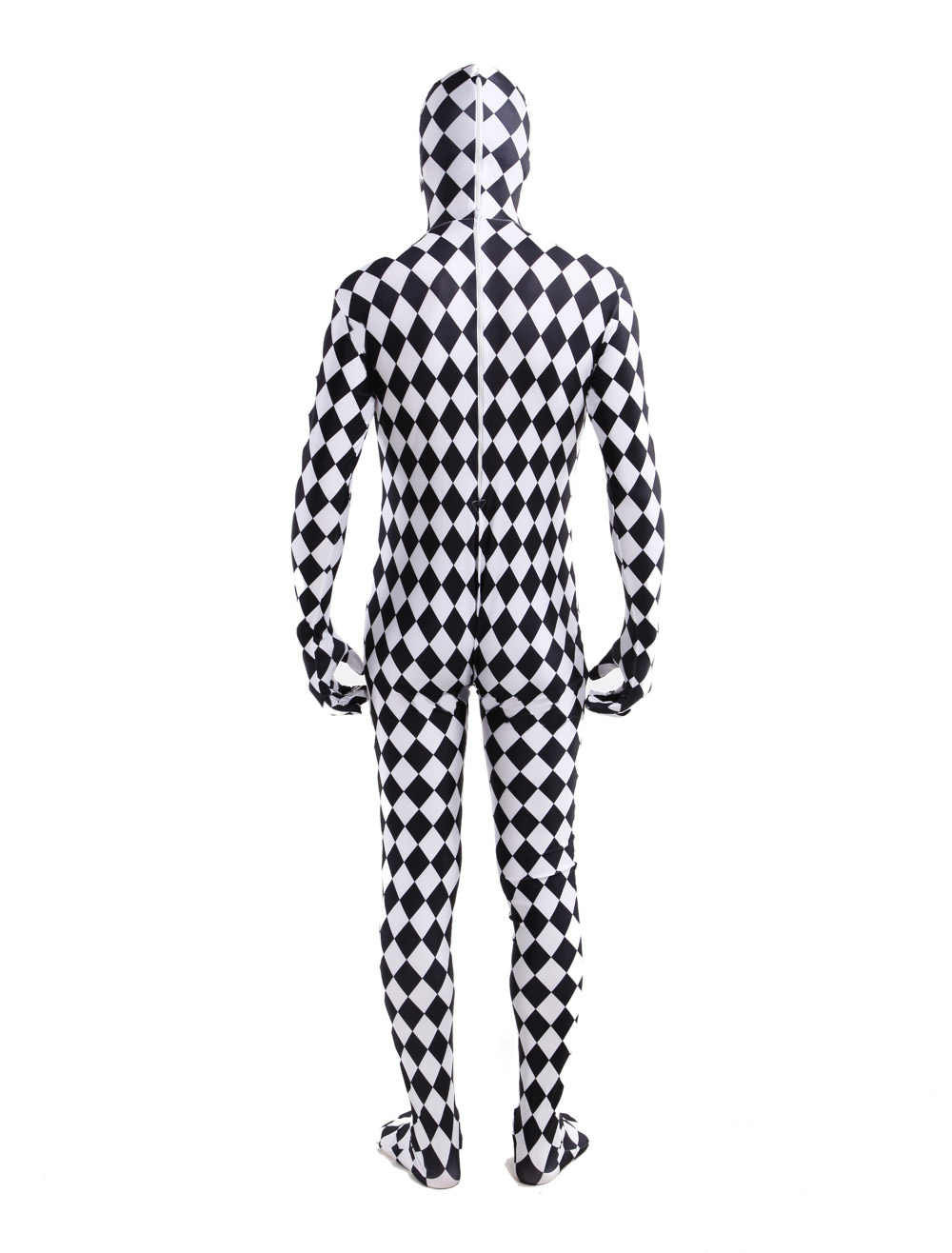 Morph Suit Split Color Plaid Lycra Spandex Zentai Suit Unisex Full Body ...