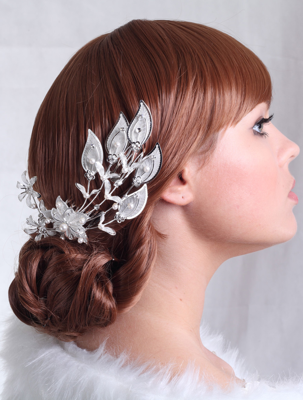 Luxury Metal Pearls Wedding Hairpin - Milanoo.com