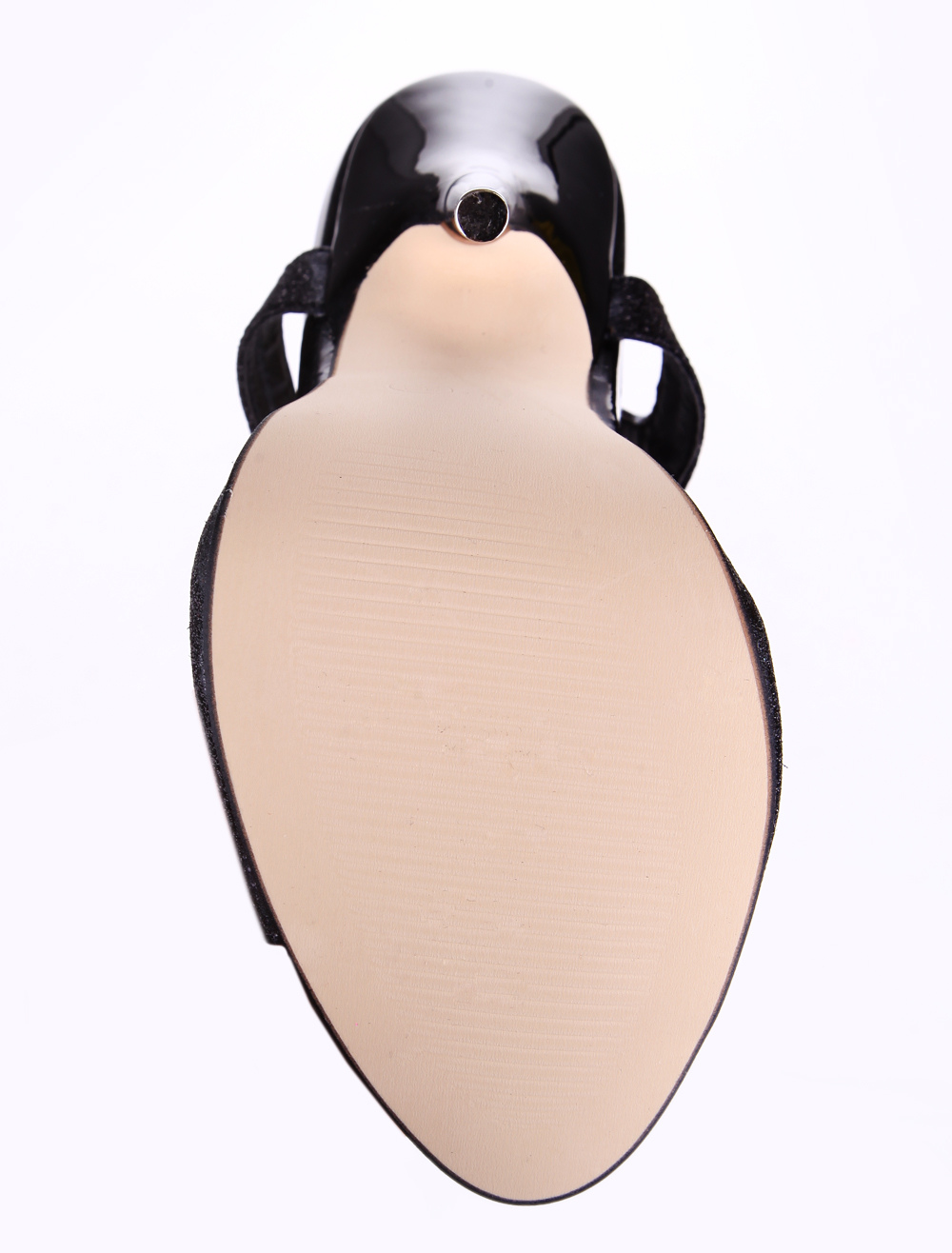 Black Sequined Cloth Buttons Peep Toe Womens Sexy Sandals - Milanoo.com