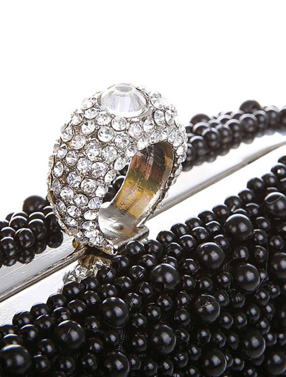 Light Pink Wedding Handbag Pearls Glitter Alloy Handbag - Milanoo.com