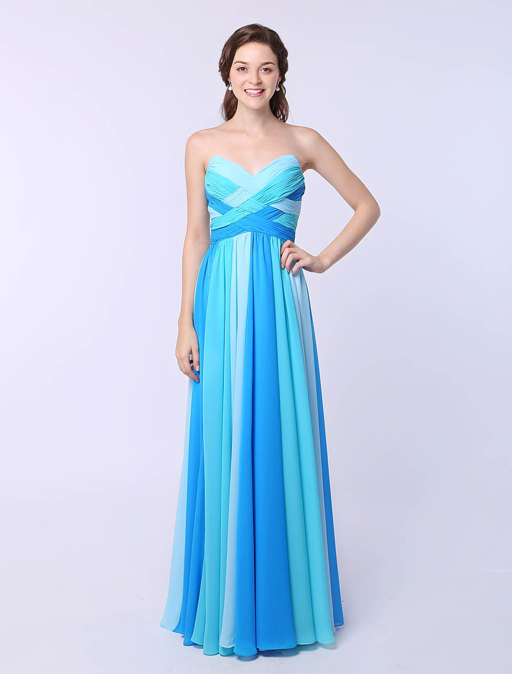Ballkleider A-Linie- Ball kleider Hochzeit Chiffon Abendkleider ...