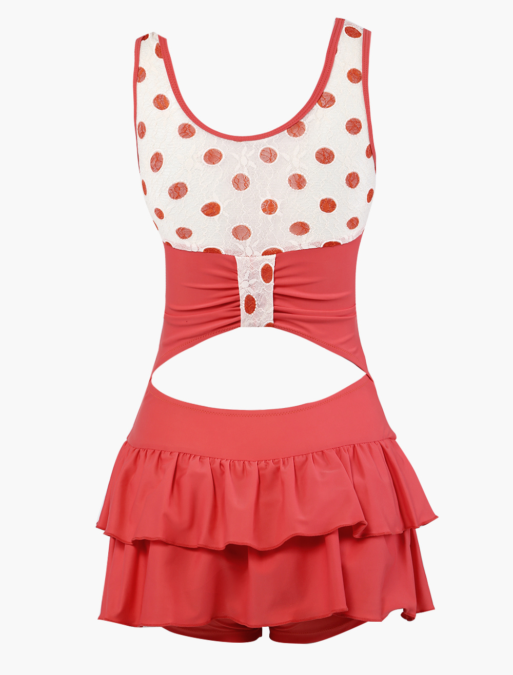 Cut Out Underwire One Piece Swimsuit