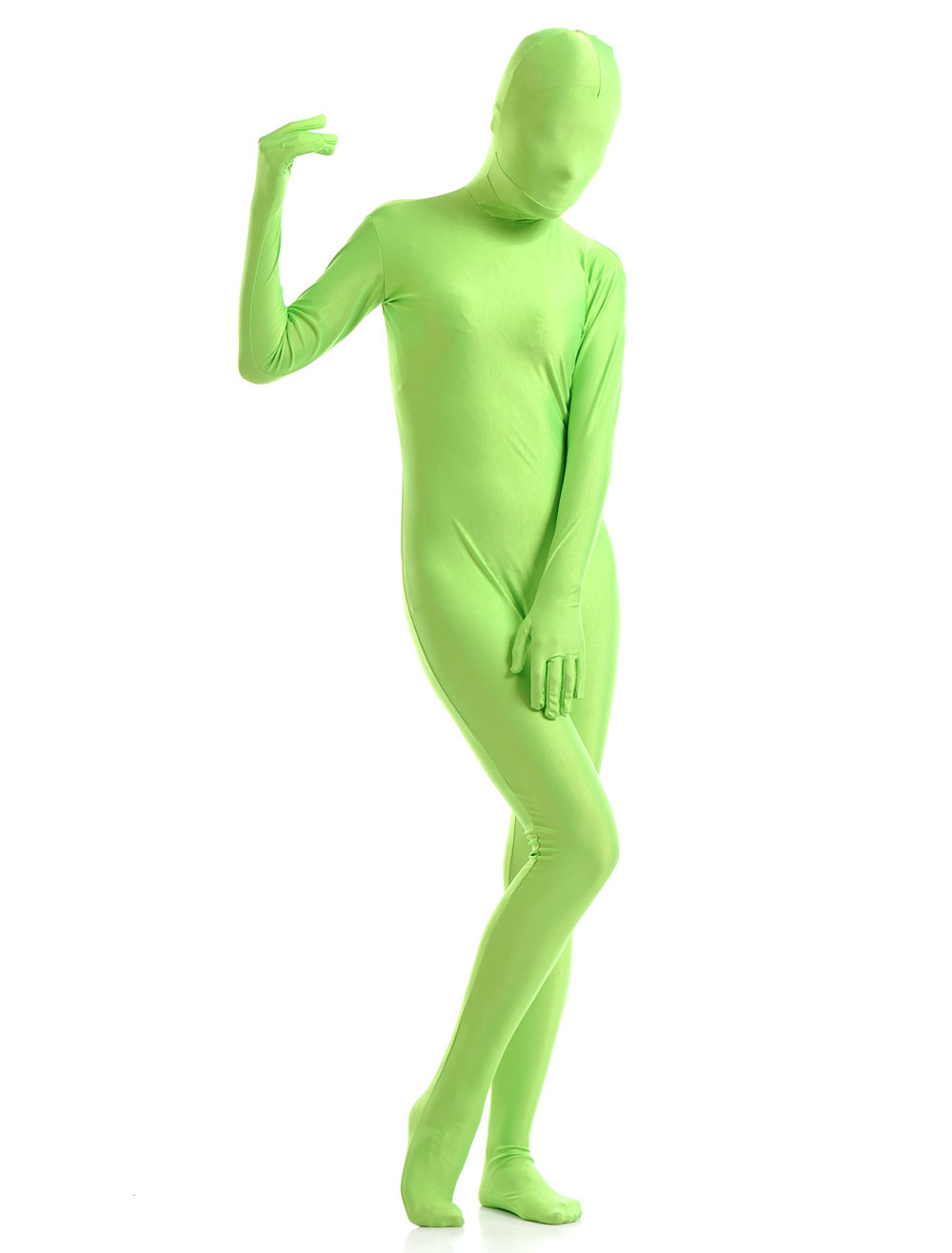 Grass Green Zentai Suit Adults Morph Suit Full Body Lycra Spandex Bodysuit - Milanoo.com