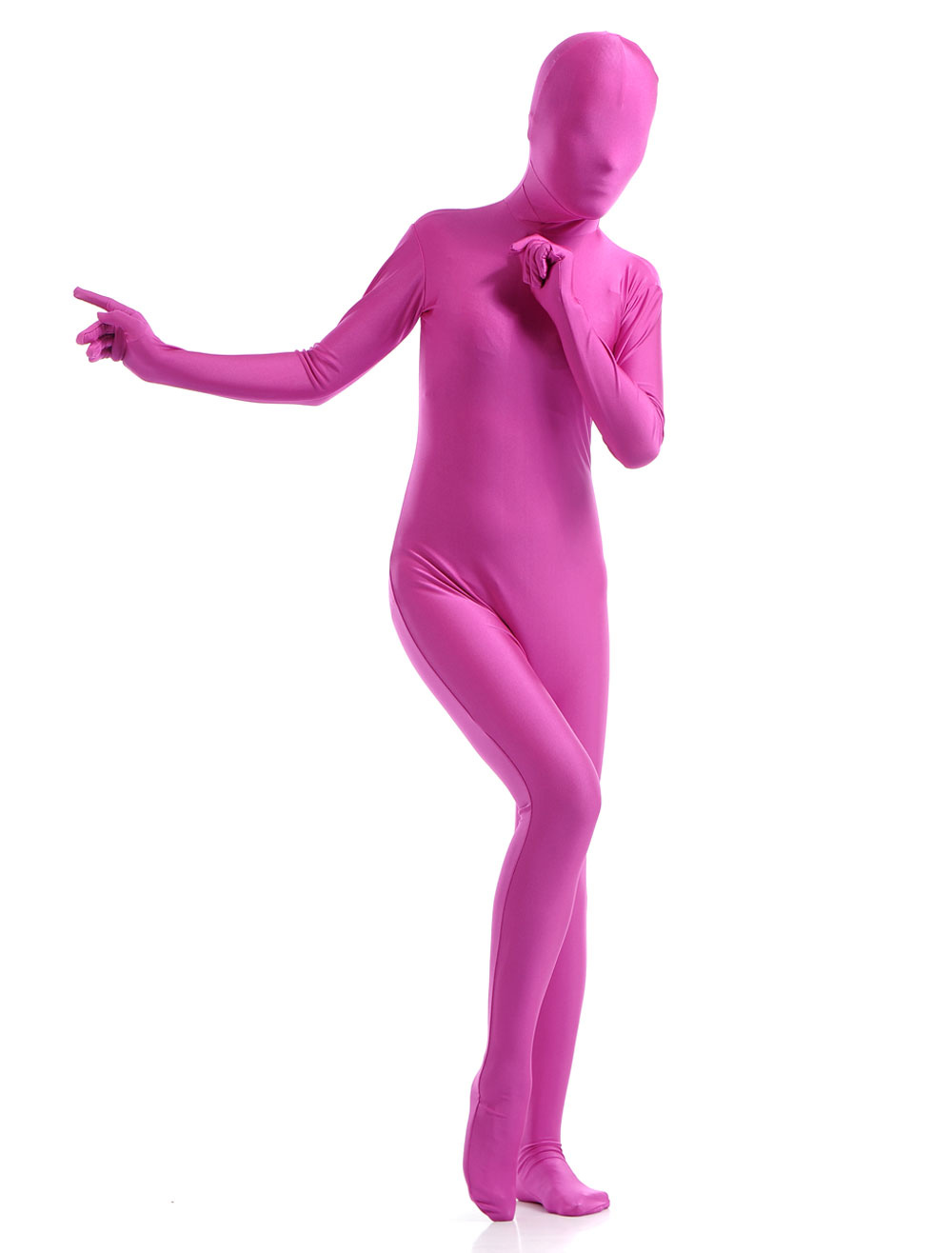 Fushcia Zentai Suit Adults Morph Suit Full Body Lycra Spandex Bodysuit ...