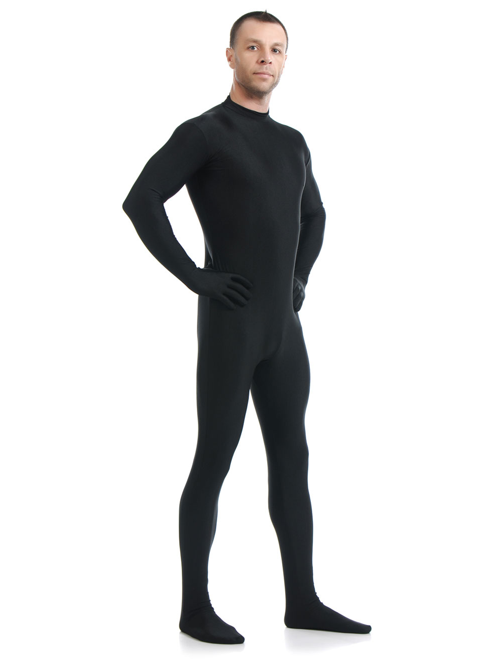 Black Morph Suit Adults Bodysuit Lycra Spandex Catsuit - Milanoo.com