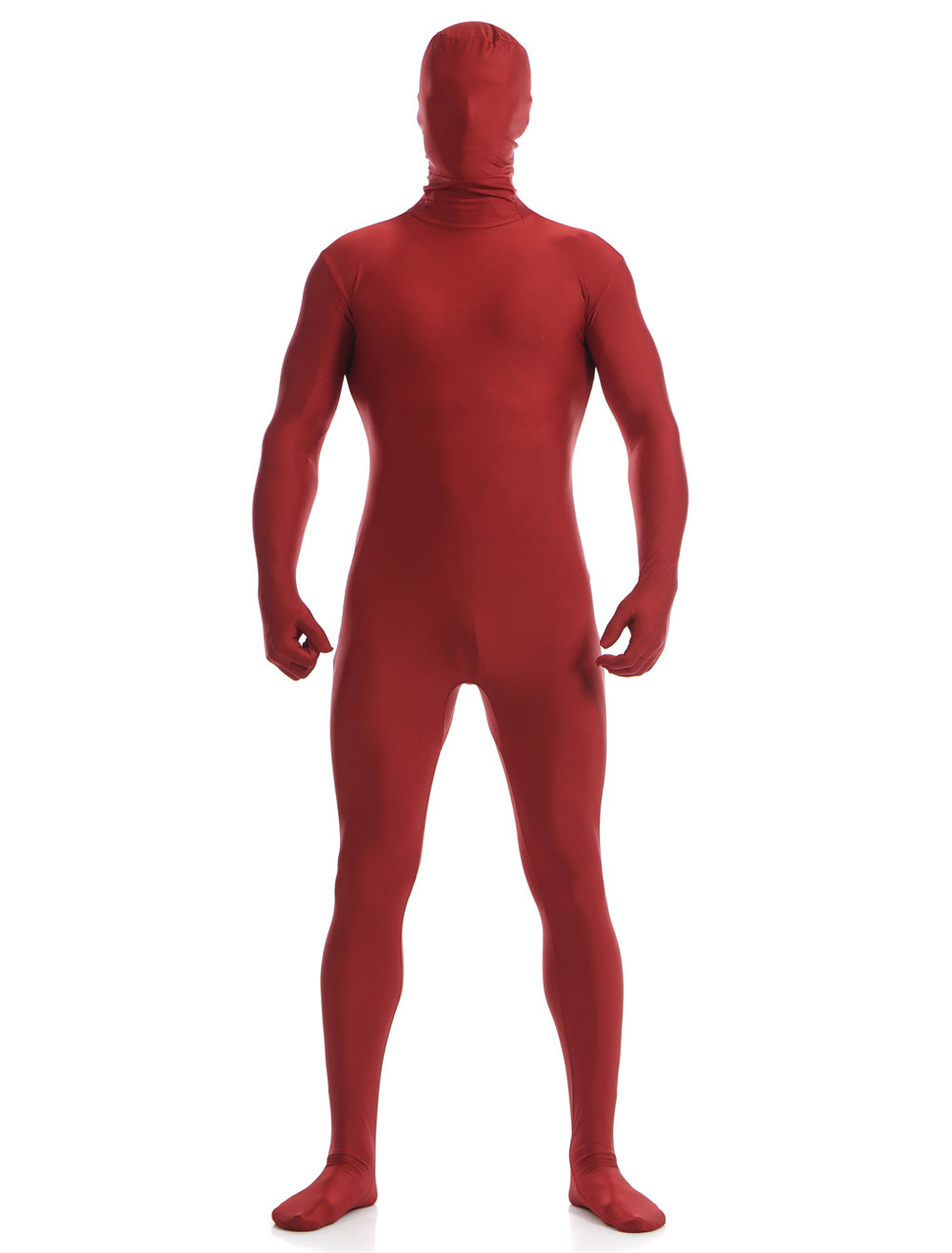 Dark Red Zentai Suit Adults Morph Suit Full Body Lycra Spandex Bodysuit
