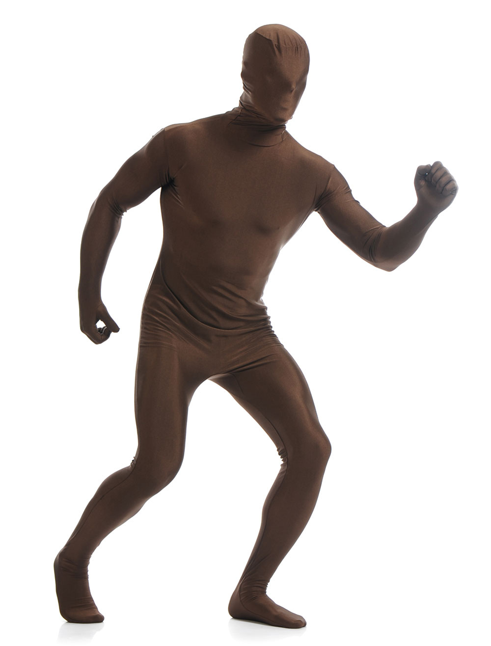 Deep Brown Zentai Suit Adults Morph Suit Full Body Lycra Spandex ...