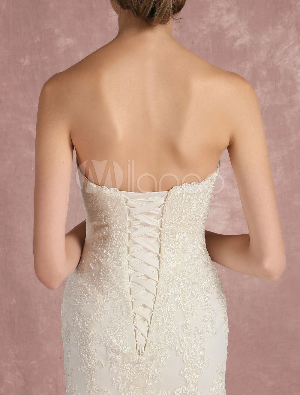 Meerjungfrau Hochzeit mit eingebautem BH in Elfenbeinfarbe Mermaid- Mit ...