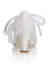 Chaussures de mariage vintage chaussures de mariée bout rond talon ...