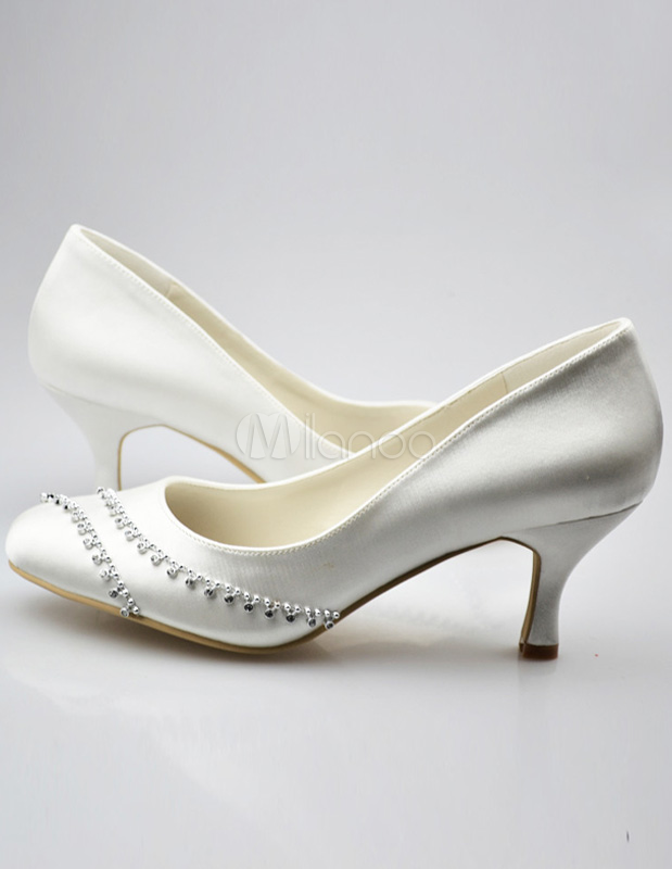 Elegante Brilhante Apontou Toe Salto Stiletto De Seda E Cetim Feminino
