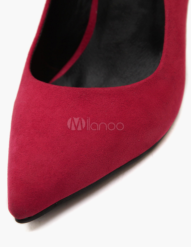 Sexy Stiletto Heel Terry Pointy Toe Shoes - Milanoo.com