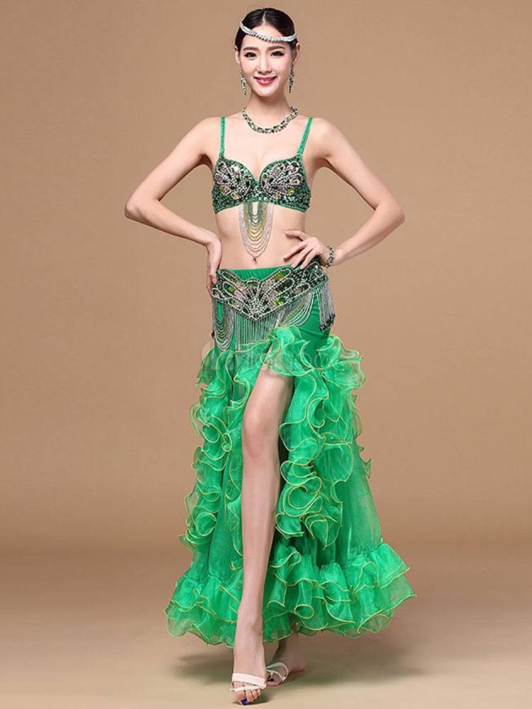 Sexy Costume De Danse Orientale Mode En Organza En Fibre Polyester