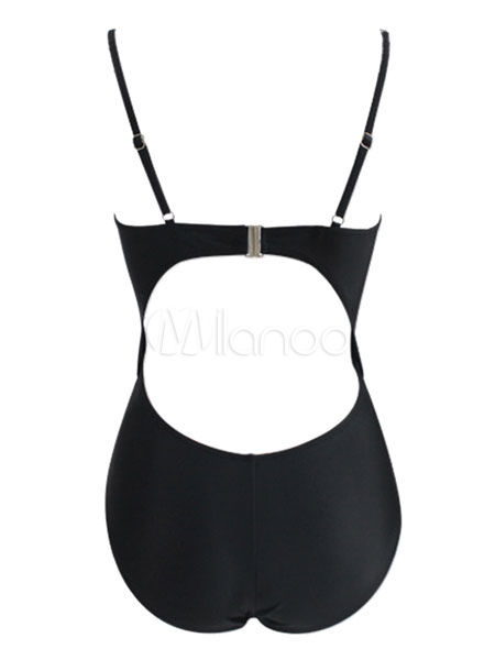 Women Sexy Monokini Swimwear Strappy Cut Out One Piece Bathing Suit