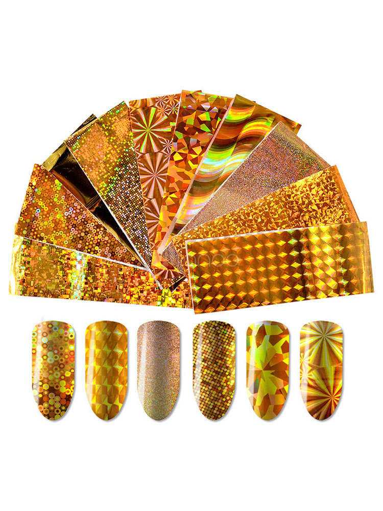 Adesivi per unghie delle donne Laser Nail art in 10 pezzi - Milanoo.com