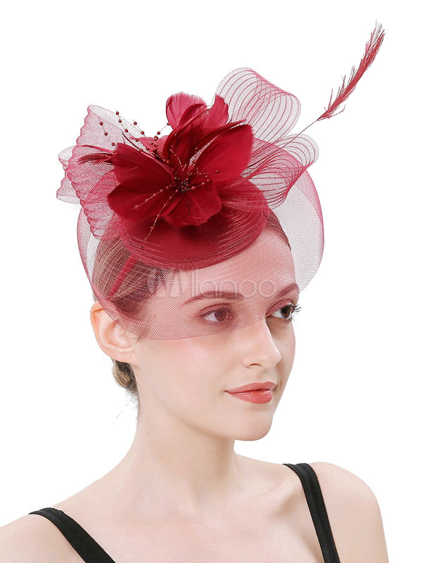 Hochzeit Fascinator Hut Party Haarschmuck Federn Royal Bridal ...