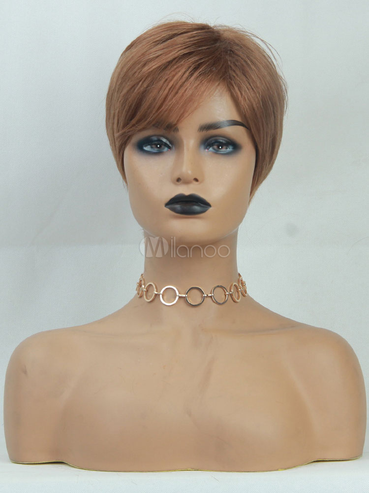 Perruques de cheveux humains de femmes - Milanoo.com