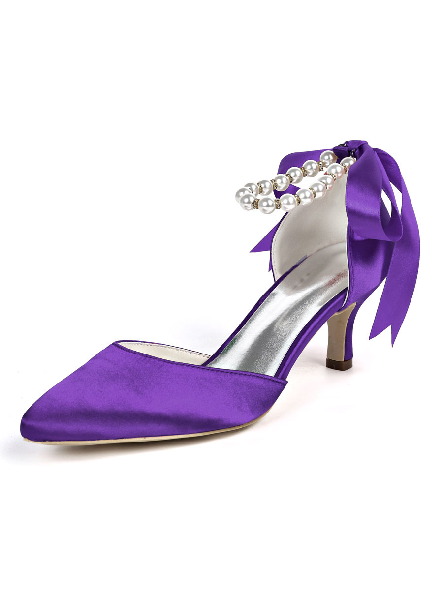 Chaussures de mariage pour femme Chaussures de mariée en satin avec ...