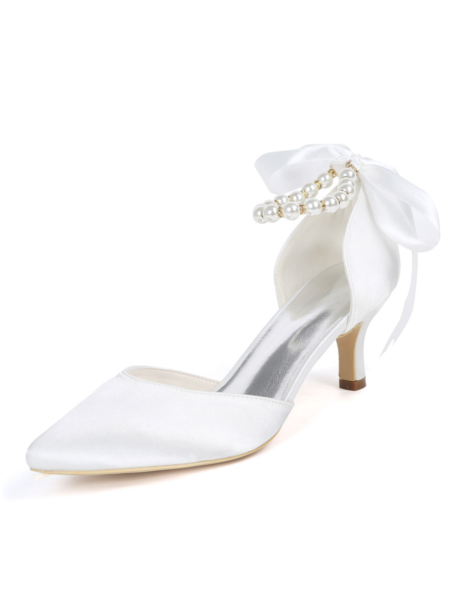Chaussures de mariage pour femme Chaussures de mariée en satin avec ...