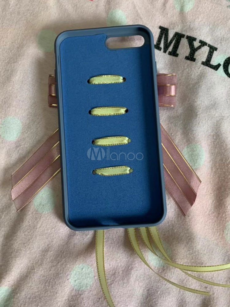 Lolita IPhone Case Lolita Bow Phone Blue Case Lolita Accessories - Milanoo.com