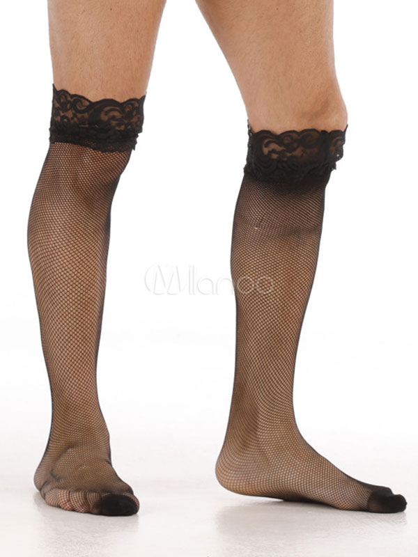 Bas résille sexy homme - Milanoo.com