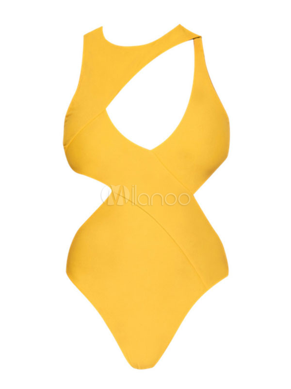 One Piece Swimsuit Women Sexy Swimwear Cut Out Bathing Suits