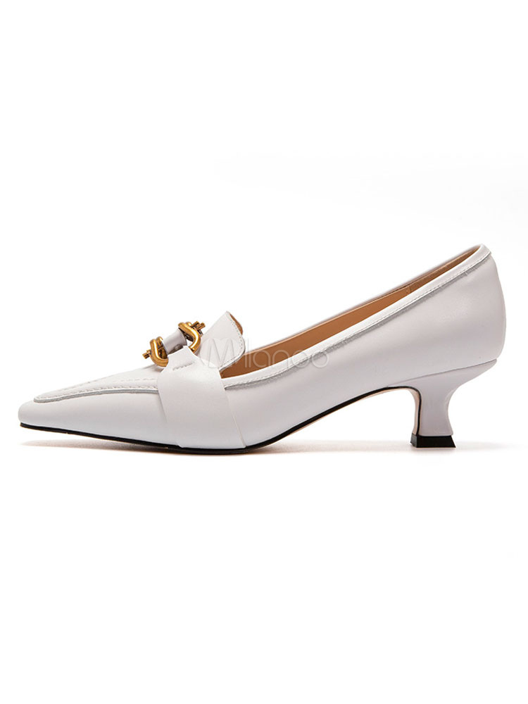 Women Low Heel Shoes Retro Square Toe Kitten Heel Vintage Pumps ...