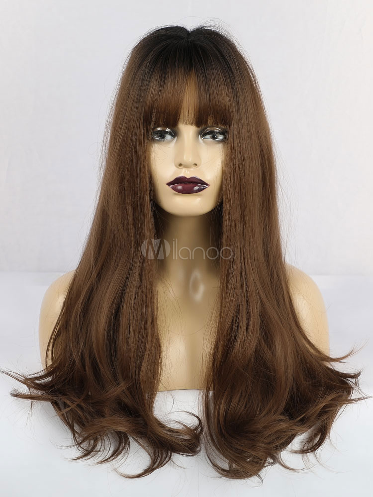 Long Wig For Woman Amber Curly Rayon Classic Layered Long Synthetic ...