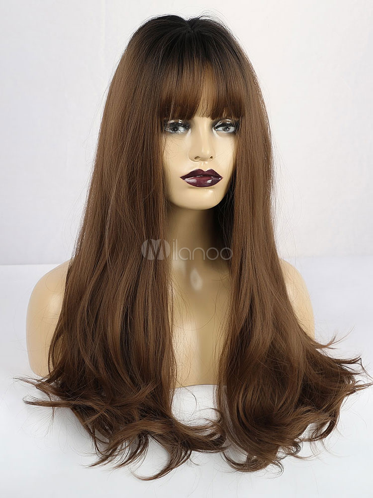 Long Wig For Woman Amber Curly Rayon Classic Layered Long Synthetic ...