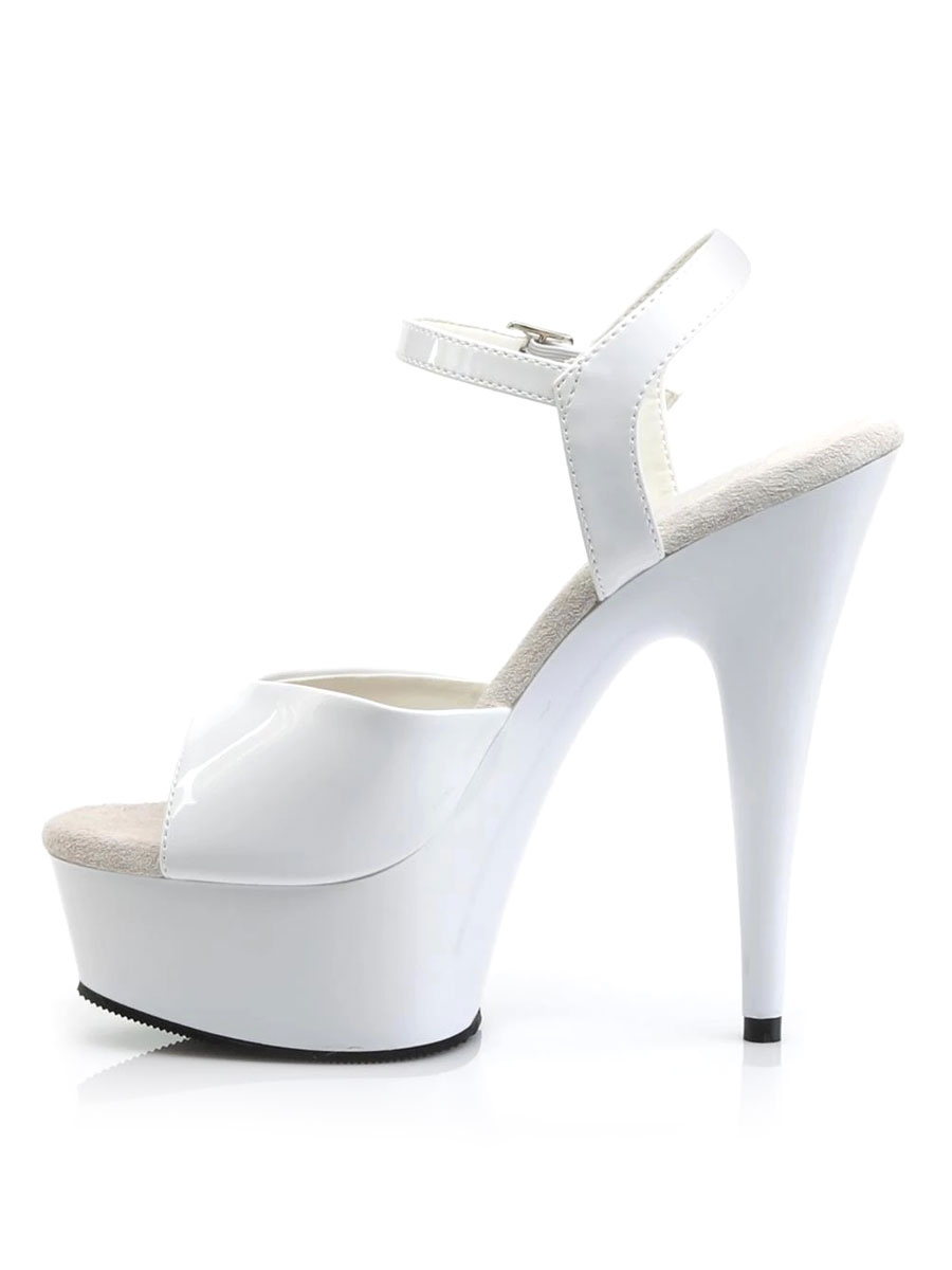 Sandales sexy talon haut plateforme chaussures pole danse - Milanoo.com