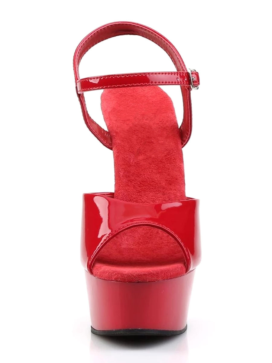 Sandales sexy talon haut plateforme chaussures pole danse - Milanoo.com