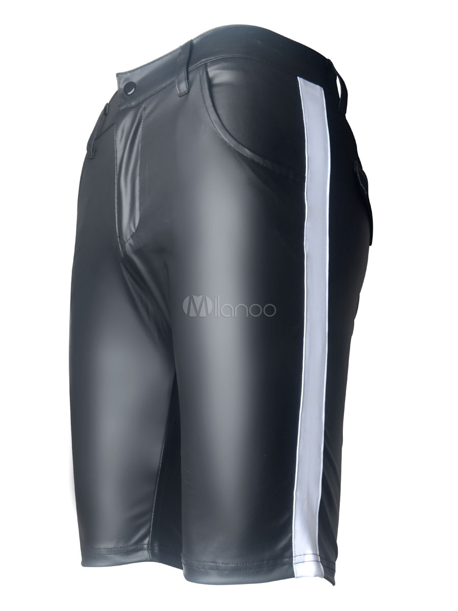 Hommes Costume Sexy Wrestling Pantalons Shorts Synthétique Club De Cuir