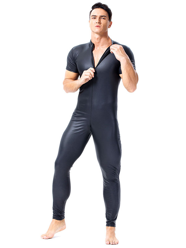 Déguisements Sexy Costumes Homme Combinaisons Longs En Cuir Synthétique