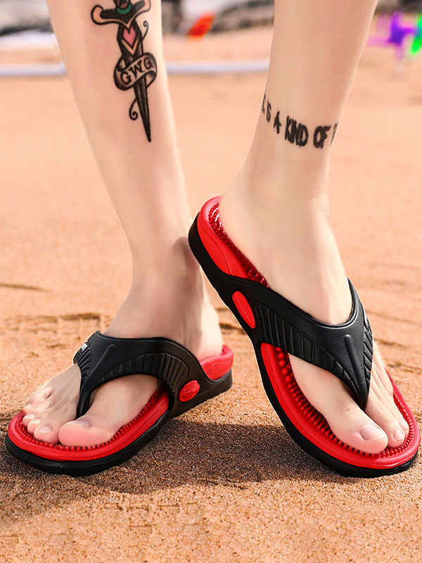 Sandals For Men Slip-On PVC Upper EVA Sole - Milanoo.com