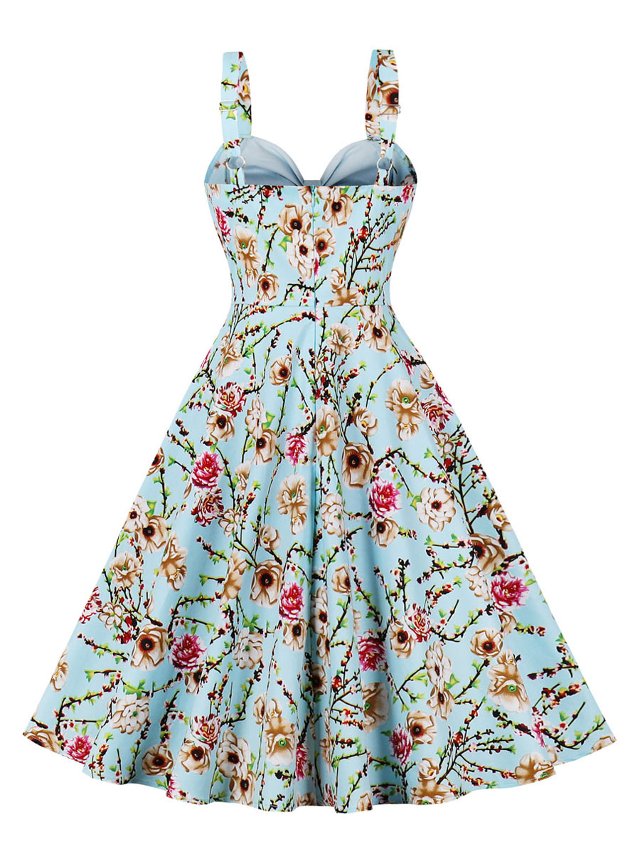 Vintage Dress 1950s Audrey Hepburn Style Backless Sleeveless Woman's ...