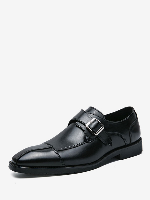 Chaussures Habillées Hommes avec Bout Rond en Cuir Synthétique ...