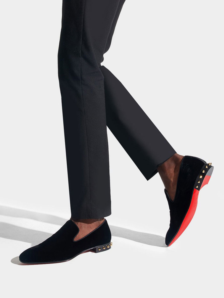 Mocasines de vestir con tacón de púas para hombre Zapatos de boda para ...