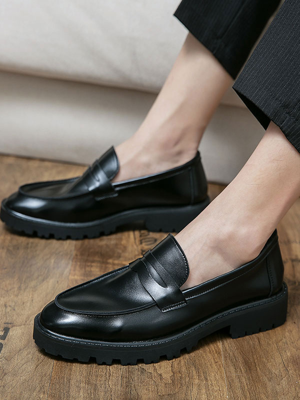 Mens Lug Sole Loafers