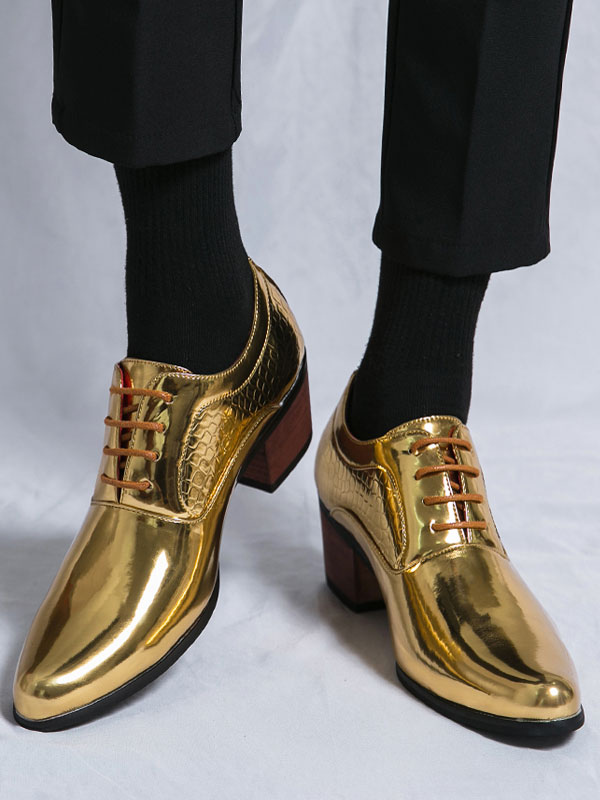 Dress Shoes For Men Modern Round Toe Lace Up PU Leather - Milanoo.com