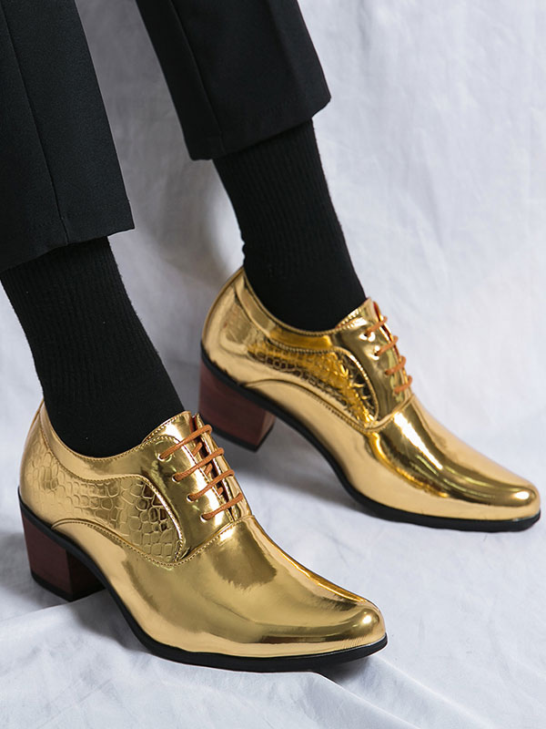 Dress Shoes For Men Modern Round Toe Lace Up PU Leather - Milanoo.com